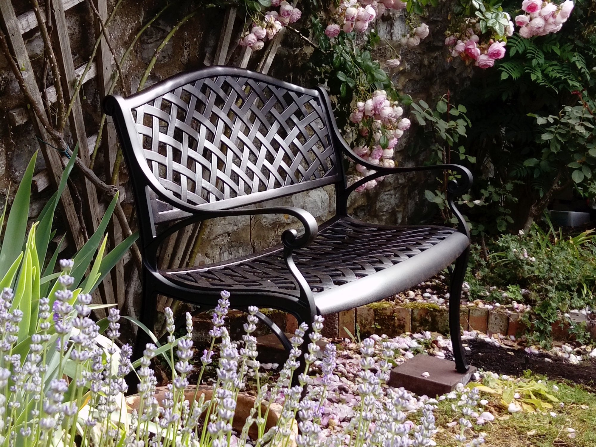 Formal Garden Bench Alcove Teak Companion Seat Twin Seat Or Alcove