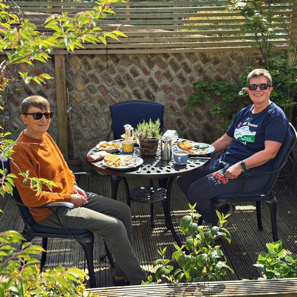 Outdoor Garden Chair Seat Pads - Stone, Waterproof | Lazy Susan